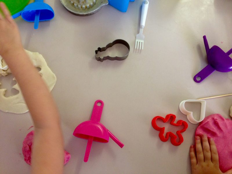 Easy No cook Play-dough made with boiling water - Carly's Recipe