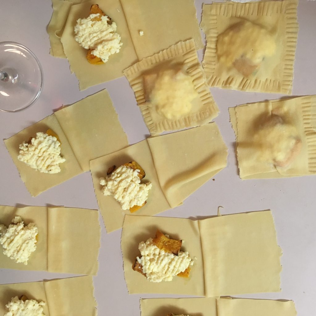 Pumpkin and Ricotta Ravioli with Burnt Butter Sauce - Carly's Recipe